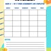 Customizable Printable Weekly Homework Tracker K-12 Teacher and Student ...