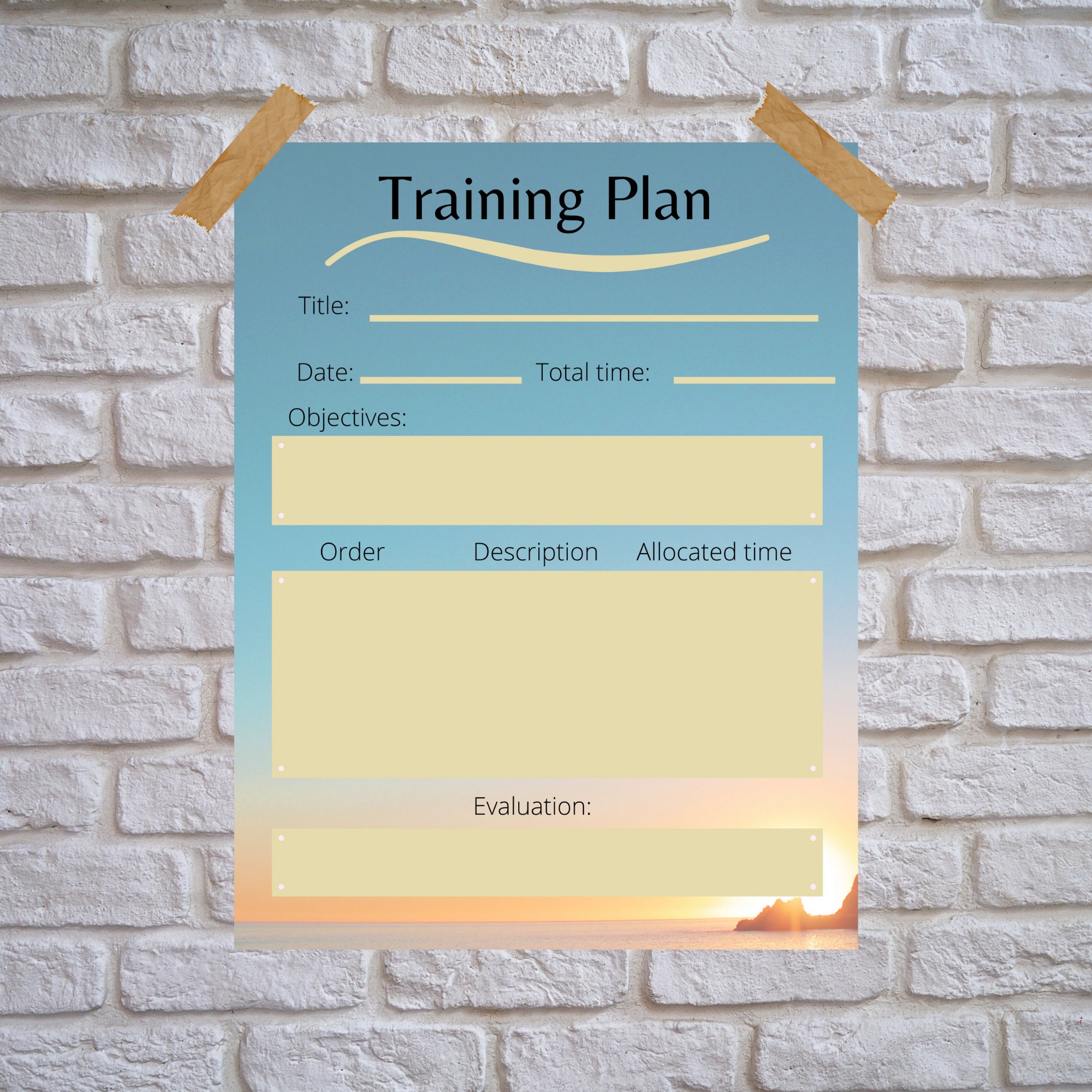 Bundle of 4 Digital Lesson/training Plan Templates for Educators ...