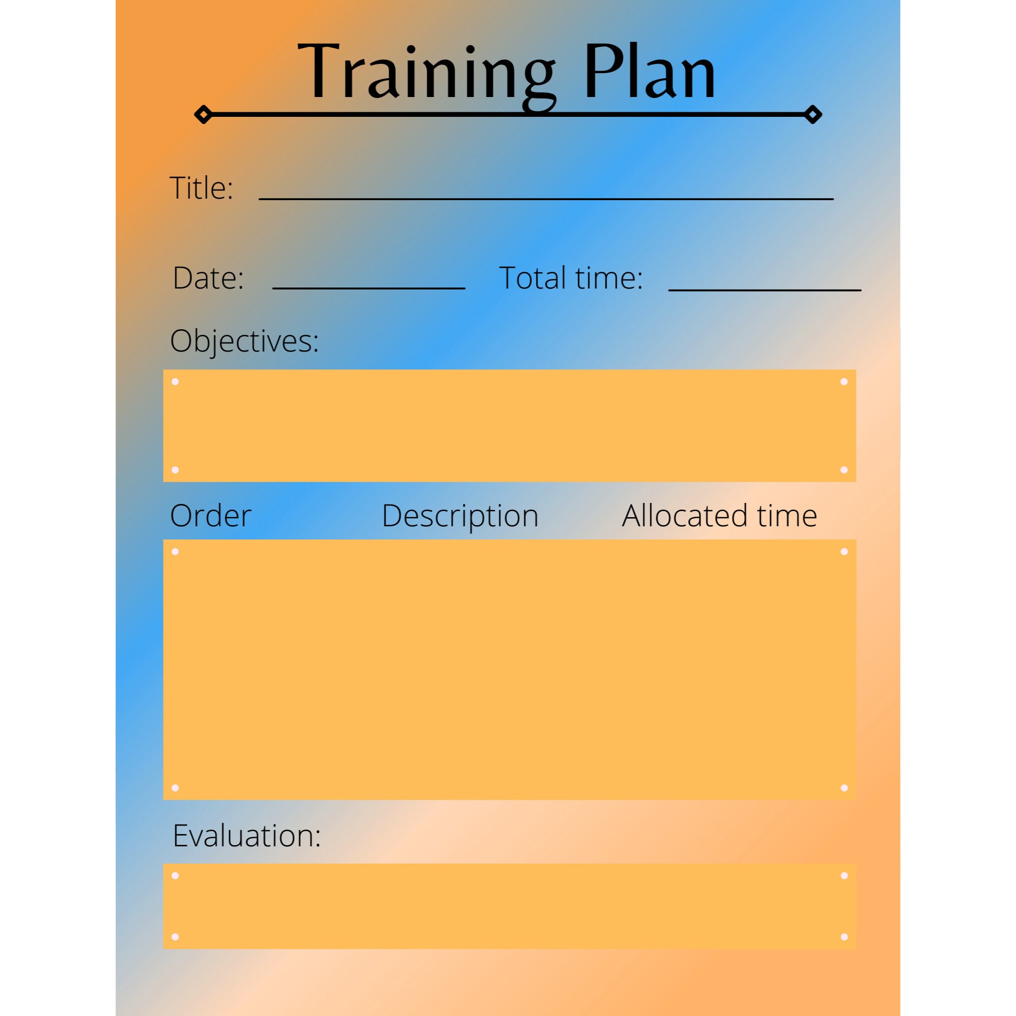 Bundle of 4 Digital Lesson/training Plan Templates for Educators ...