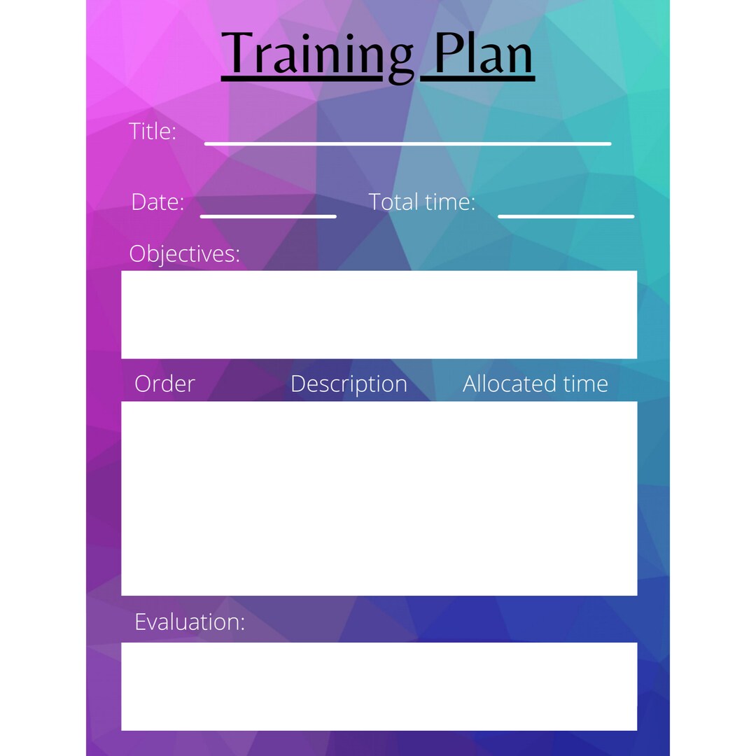 Bundle of 4 Digital Lesson Plan Templates for Workshop Course Printable ...