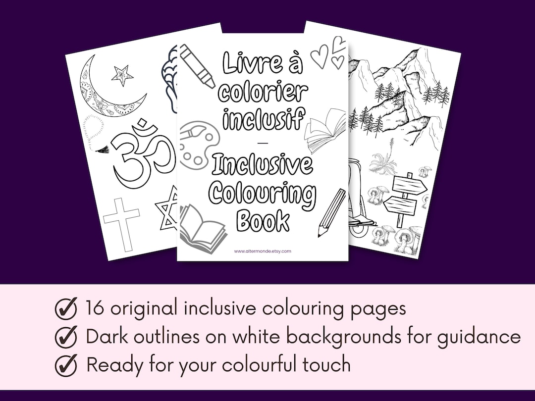 Diversity Printable Coloring Pages, Printable Inclusive 16-page ...