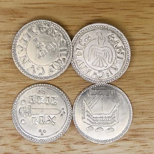 Handmade Viking Silver Medieval Coin – Unique Historical Replica ...