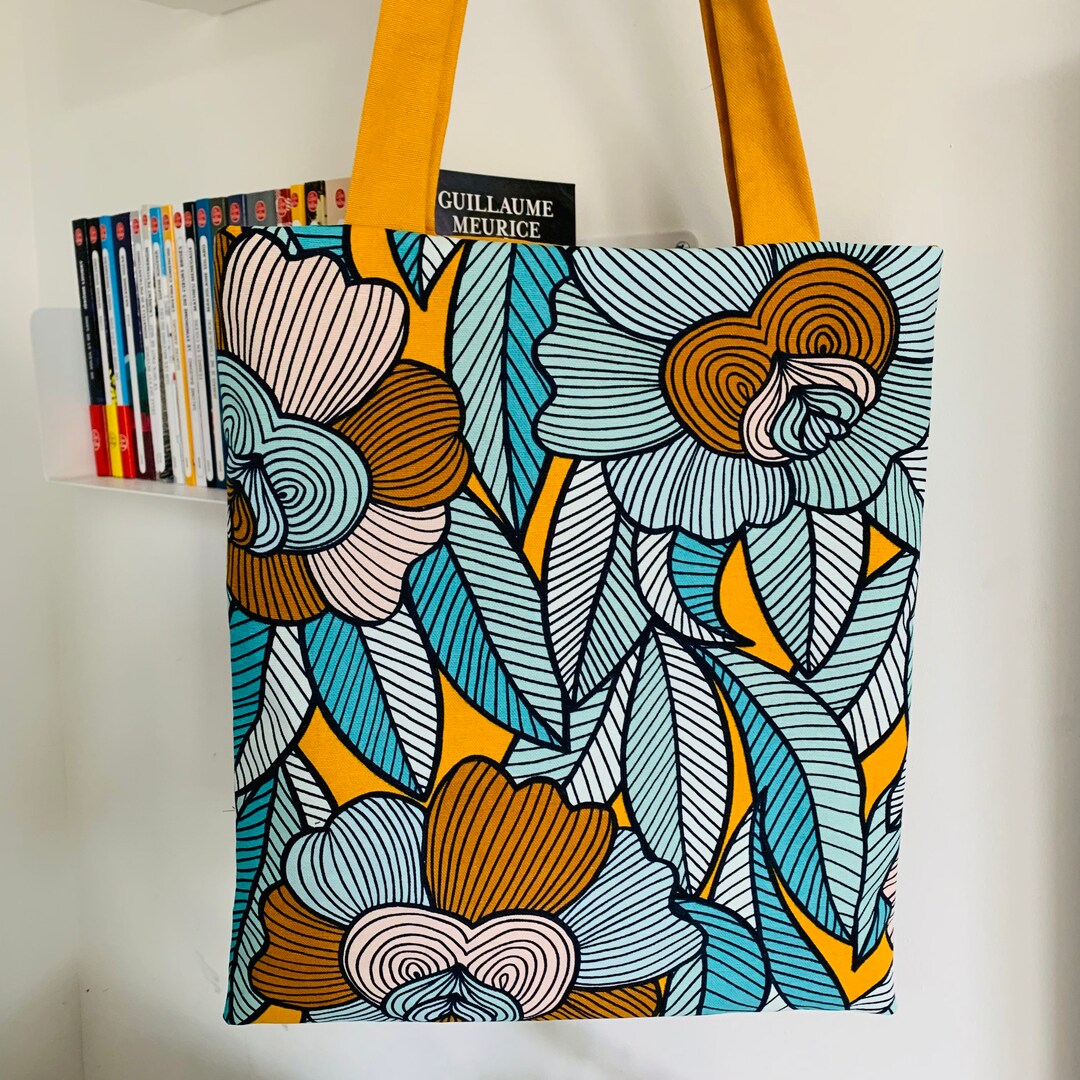 Tote Bag/totebag Rousseau Flowers Multicolored - Etsy
