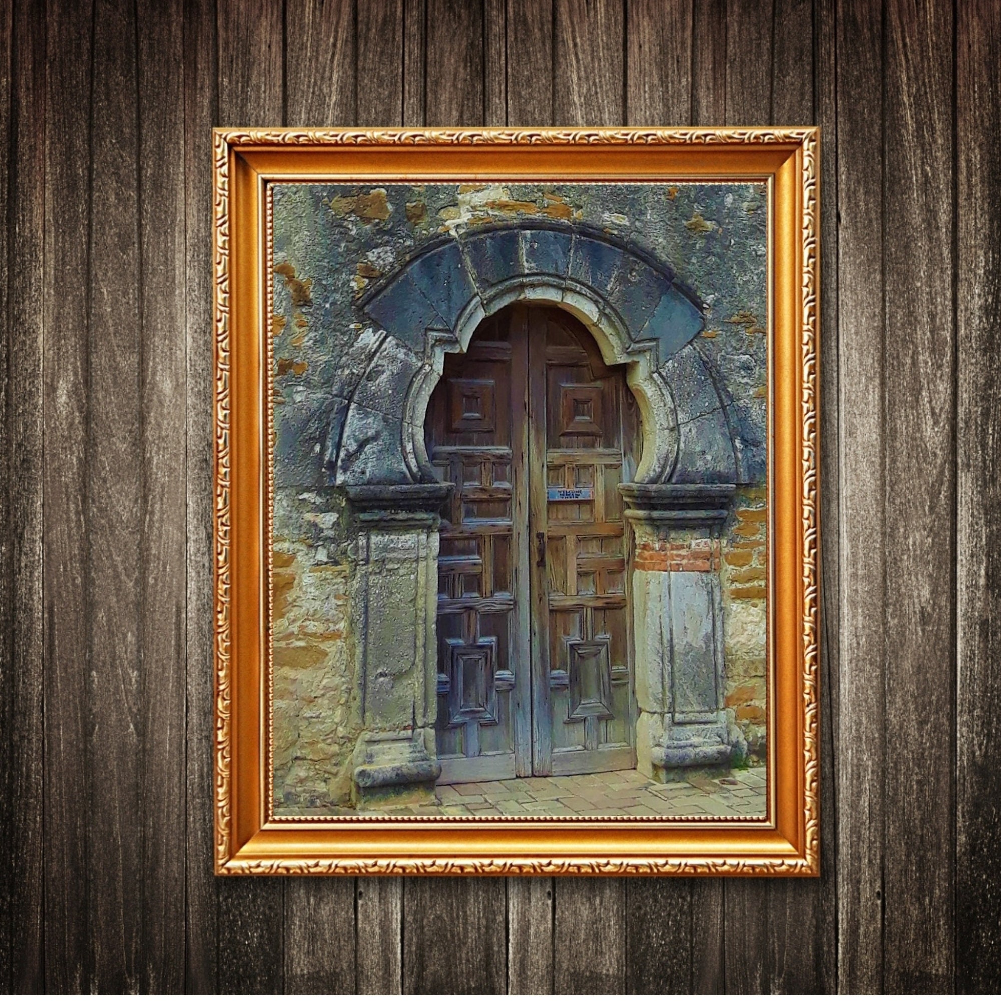 Rustic Chapel Door Photo | Mission Espada | San Antonio Texas Missions ...