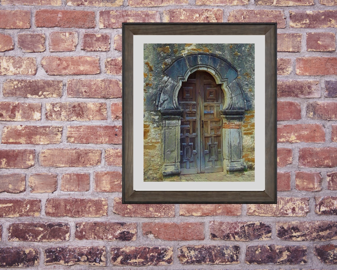 Digital Print Download, Rustic Chapel Door, Mission Espada San Antonio ...