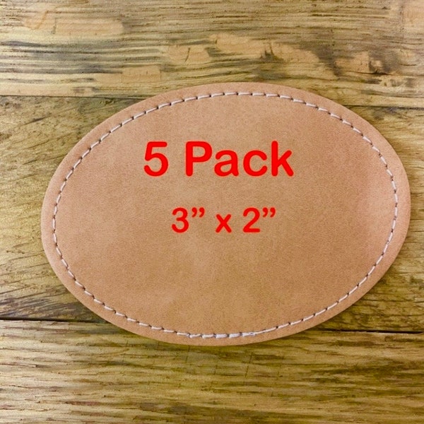 Oval Leather Patches for Laser - Etsy