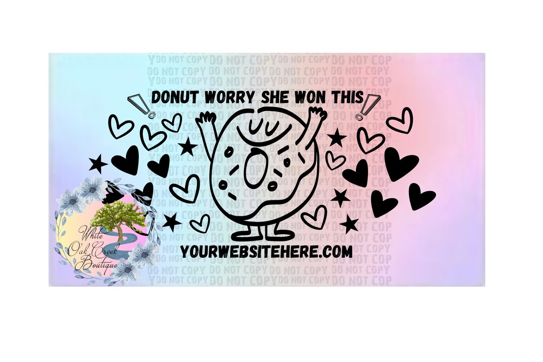 Donut Worry She Won This Printed Packaging Stickers for Small Business ...