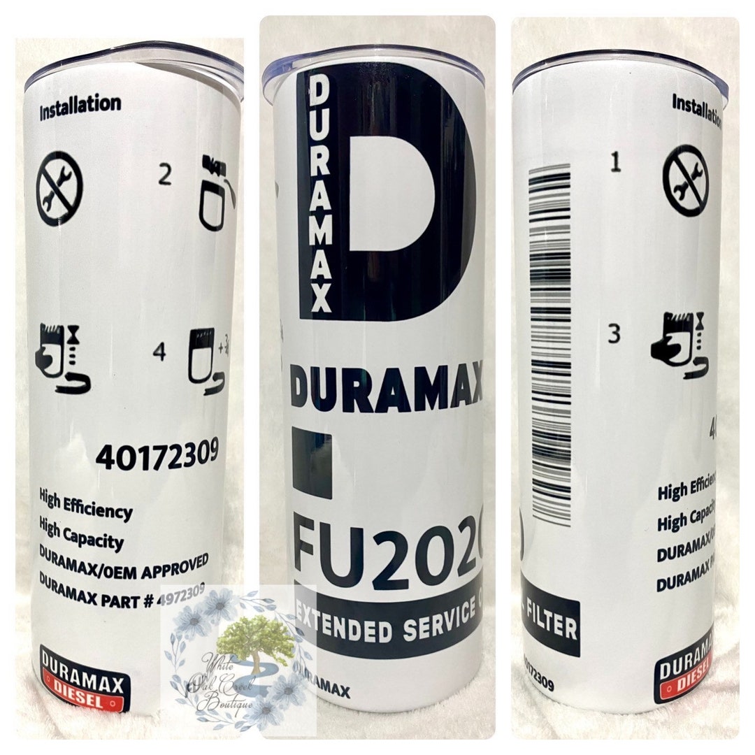 Duramax Diesel Oil Filter Tumbler - Etsy