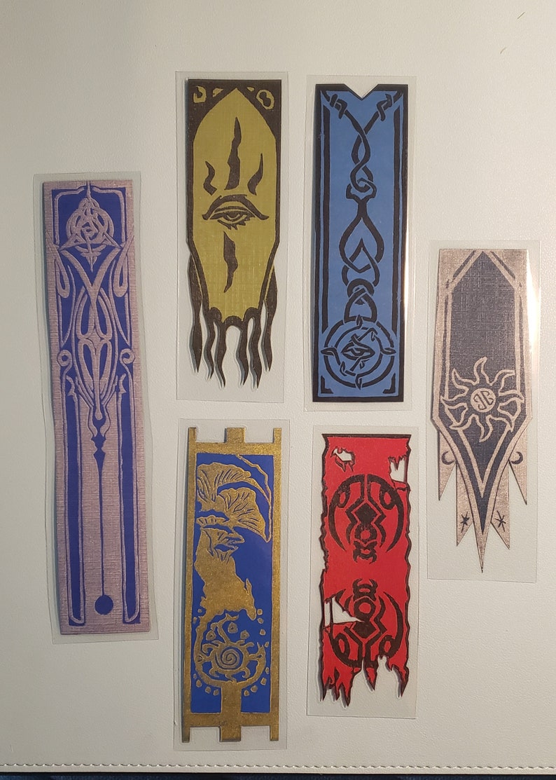Elder Scrolls Banner Bookmarks (6 Designs, Batch 1) - Etsy