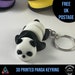 3D Printed Panda Keychain Kawaii Cute Fidget Keyring Gift - Etsy