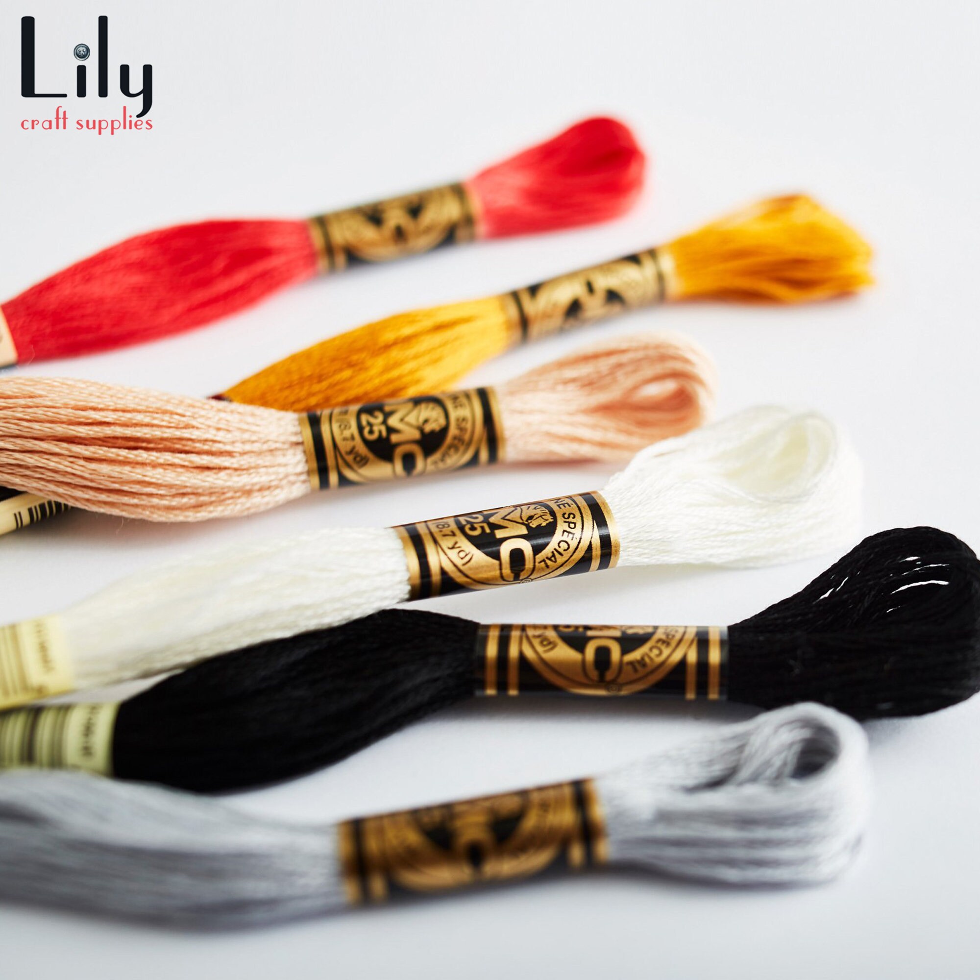 Crewel Craft Supplies & Tools 10 DMC Embroidery Skeins Winter Thread ...