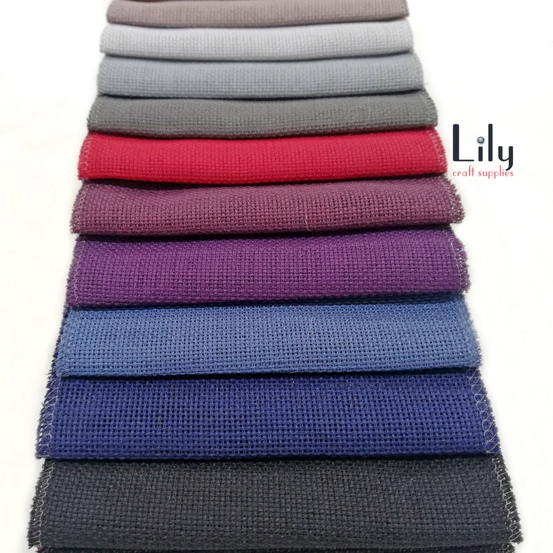 Cross Stitch Fabric, 16 Count Embroidery Fabric With a Linen Look, 16 ...