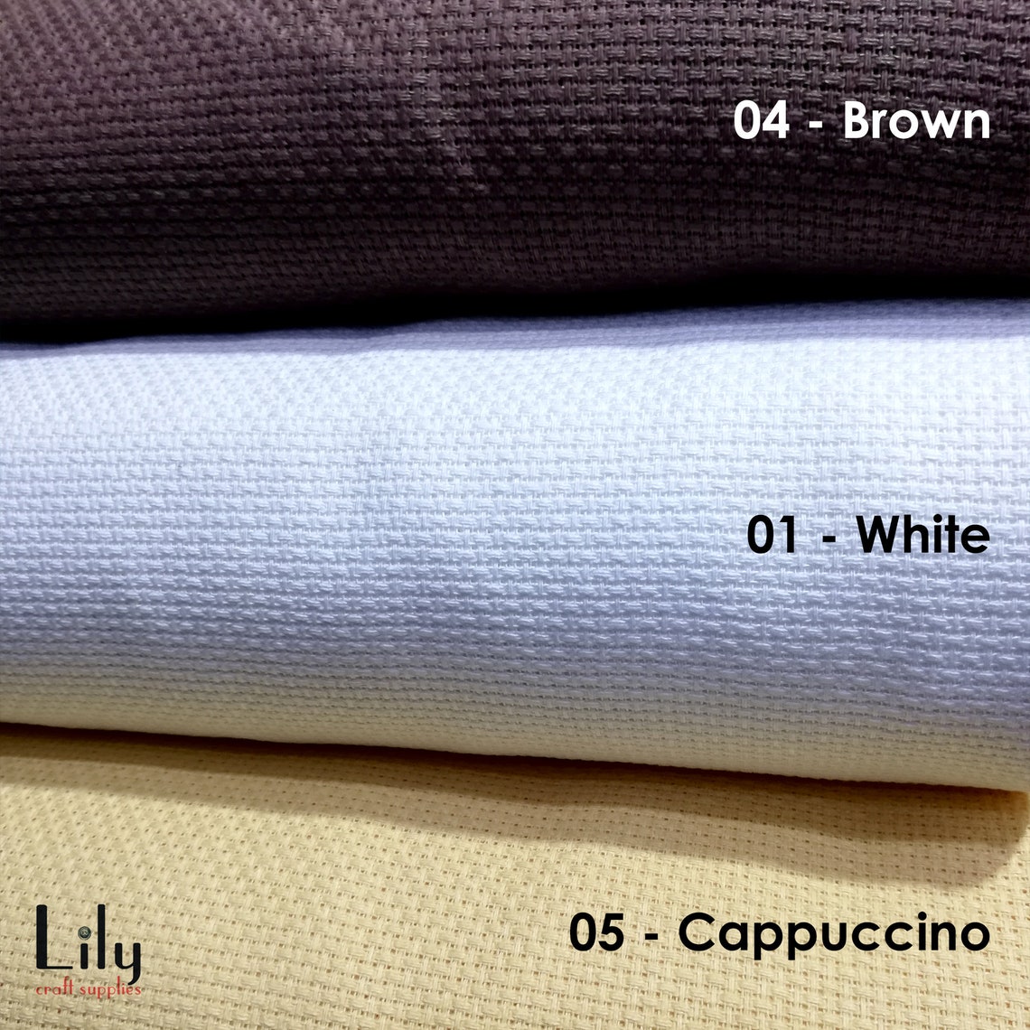 11ct Cross Stitch Aida Fabric, 11 Count %100 Cotton Fabric, Embroidery ...