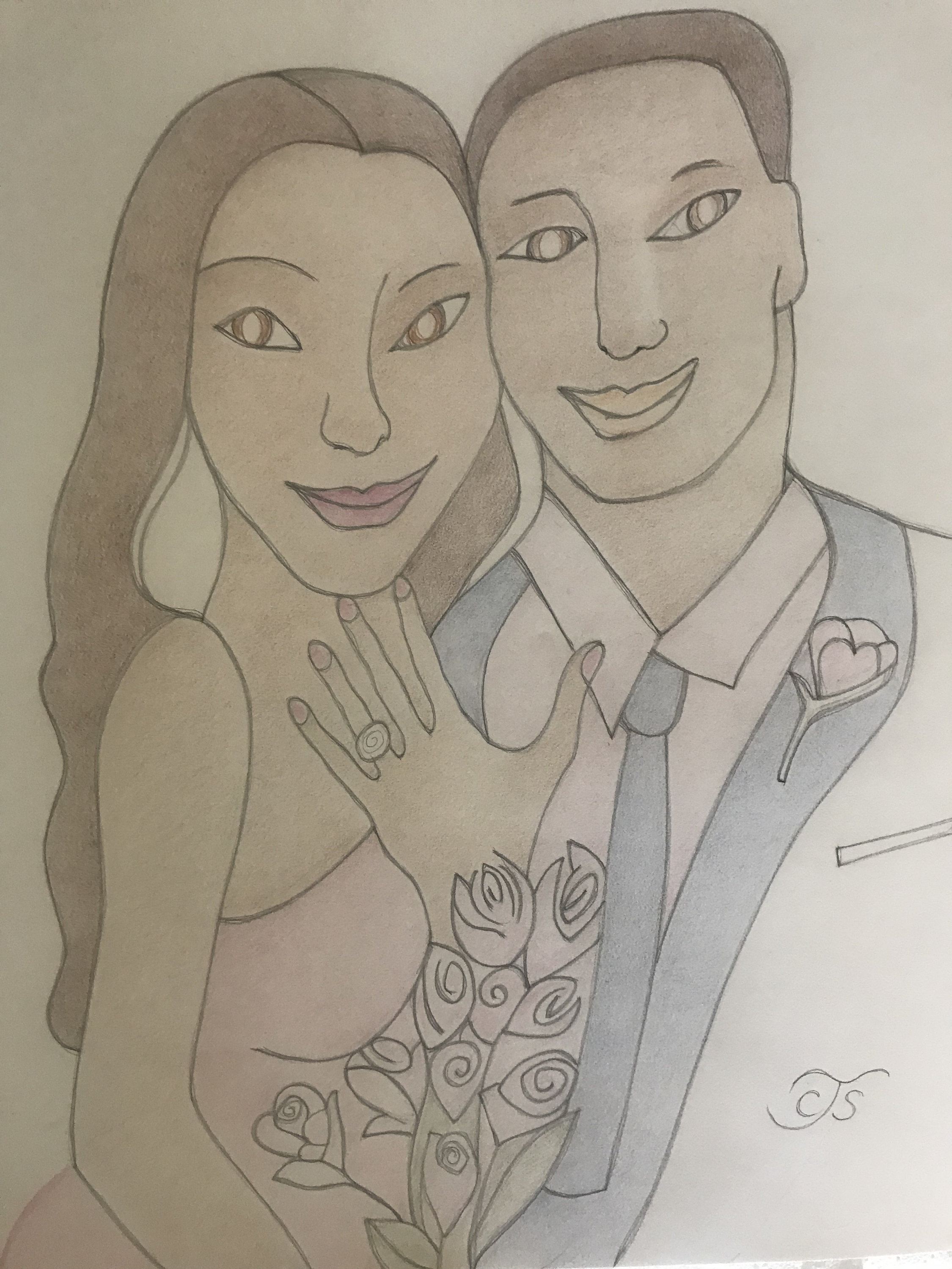 Engagement Art Couple Art Wall Art Digital Télécharger - Etsy France