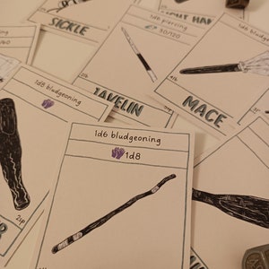 Downloadable Dnd Item Cards - Simple and Martial Ranged Weapons ...
