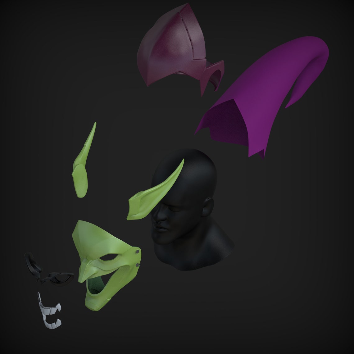 PPC | Green Goblin FN V1 | 3D Printable | STL Files - Etsy