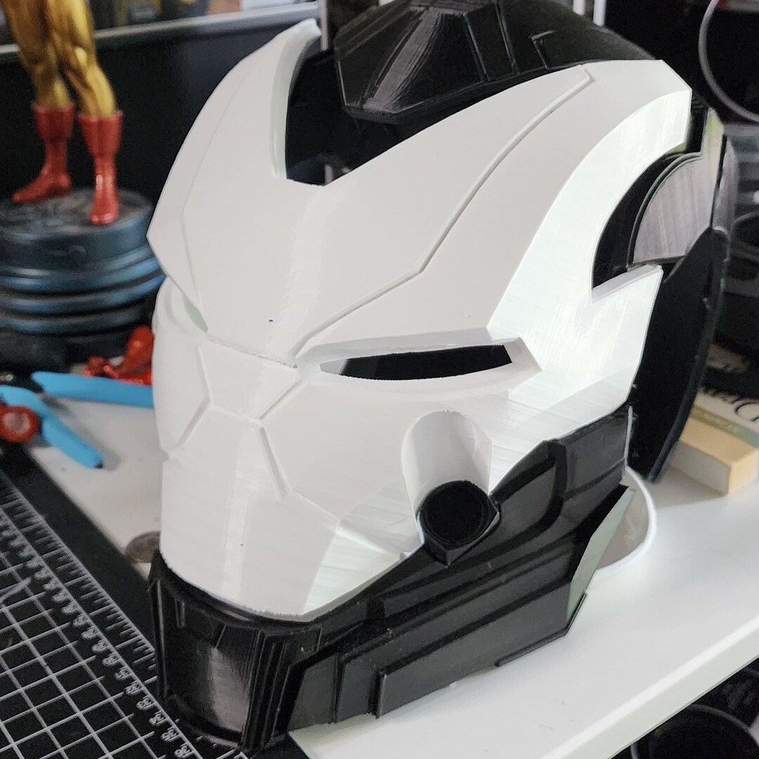 Iron Patriot MK2 MCU | Marvel Inspired | Raw 3D Printed Helmet Kit ...
