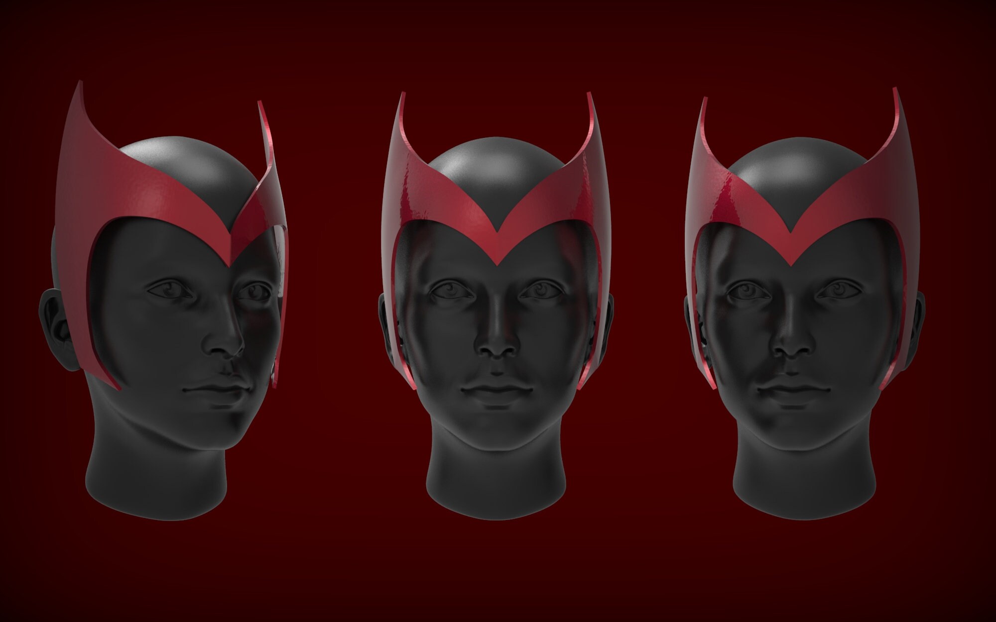 Wanda Maximoff Scarlett Witch Crown Pack 1 3D Print Files - Etsy