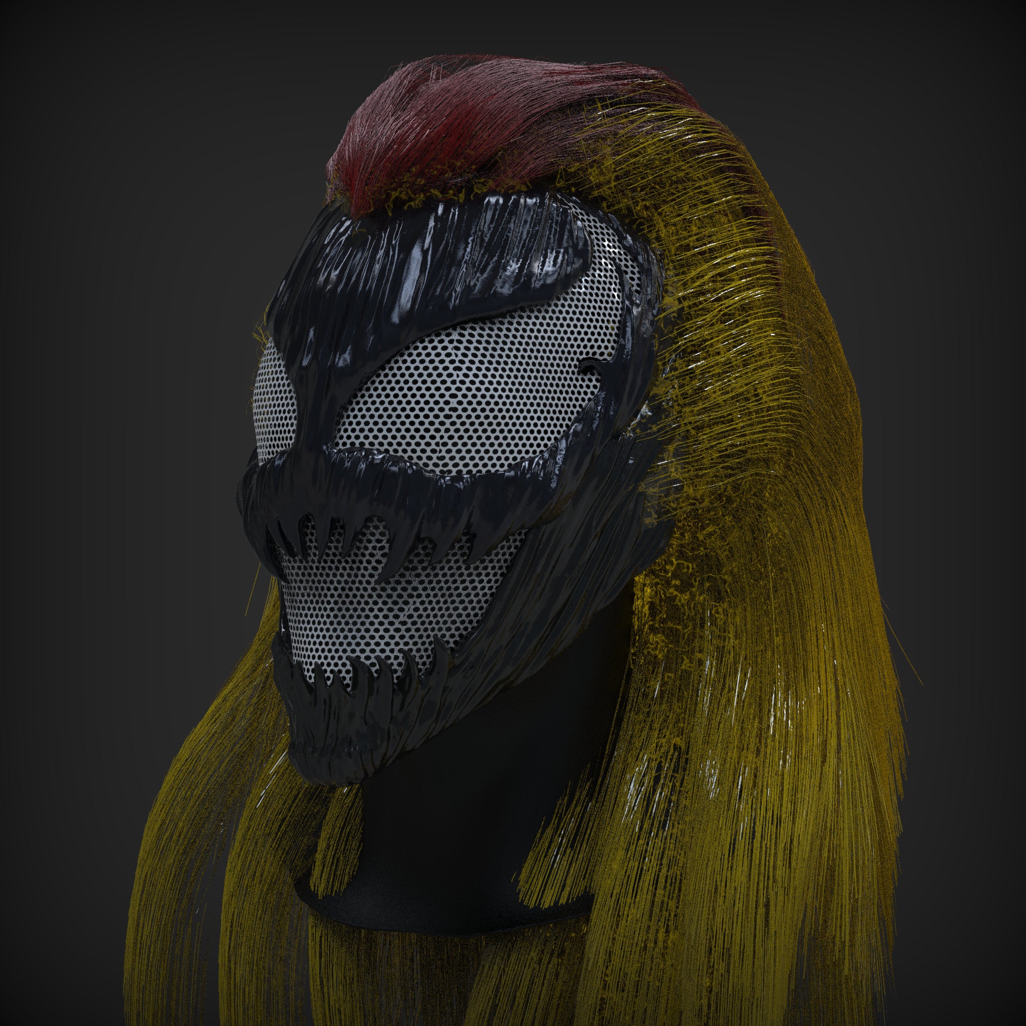 PPC Scream Symbiote Face Shell V1 - Etsy