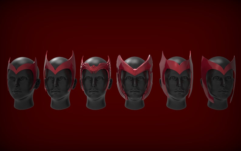Wanda Maximoff Scarlett Witch Crown Pack 1 3D Print Files - Etsy