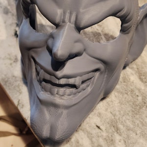 PPC PRINTS Green Goblin Comic V2 Raw 3D Printed Mask Kit mask & Ears ...