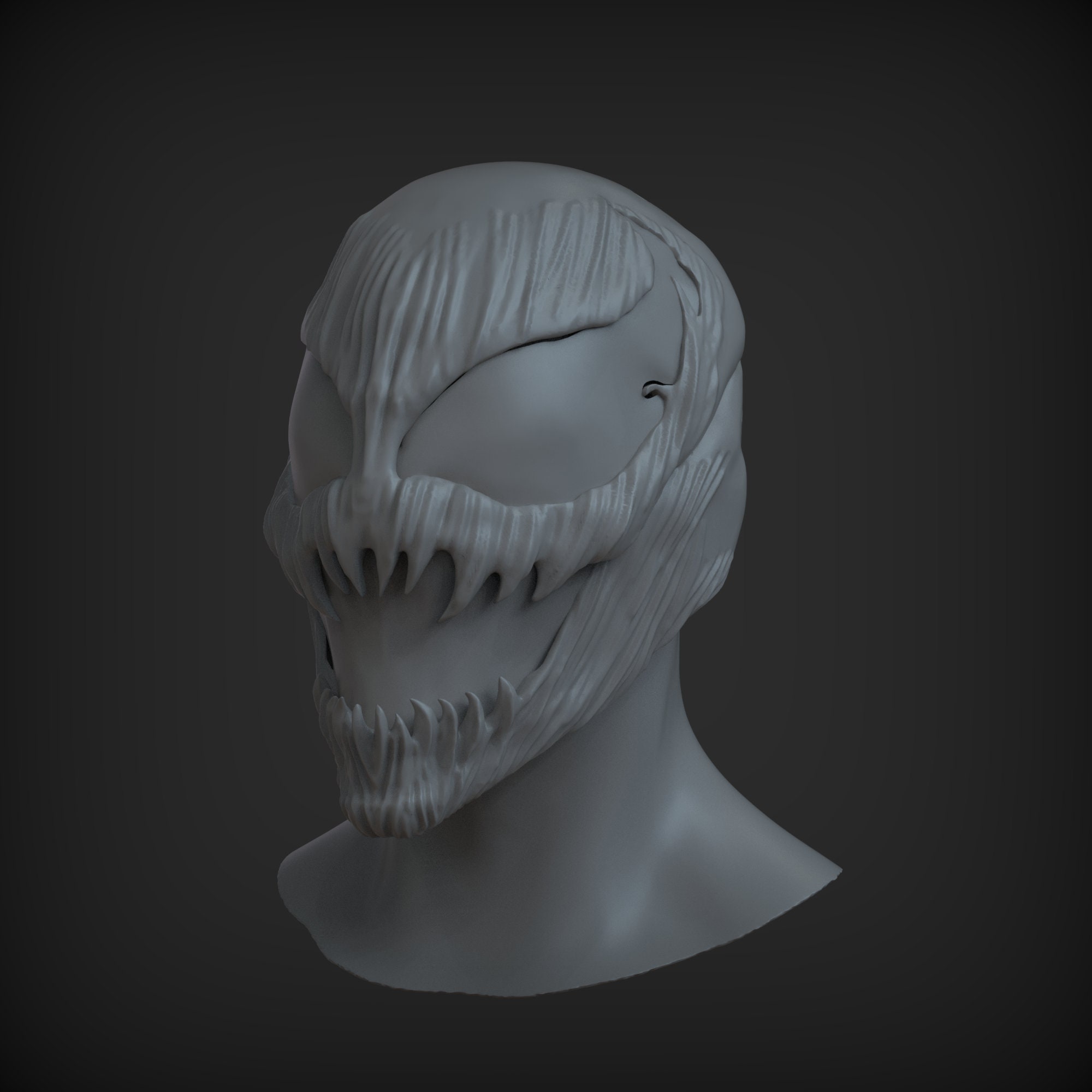 PPC Scream Symbiote Face Shell V1 - Etsy