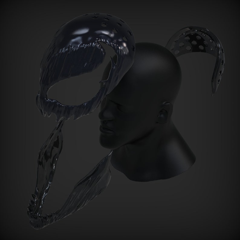 PPC Scream Symbiote Face Shell V1 - Etsy