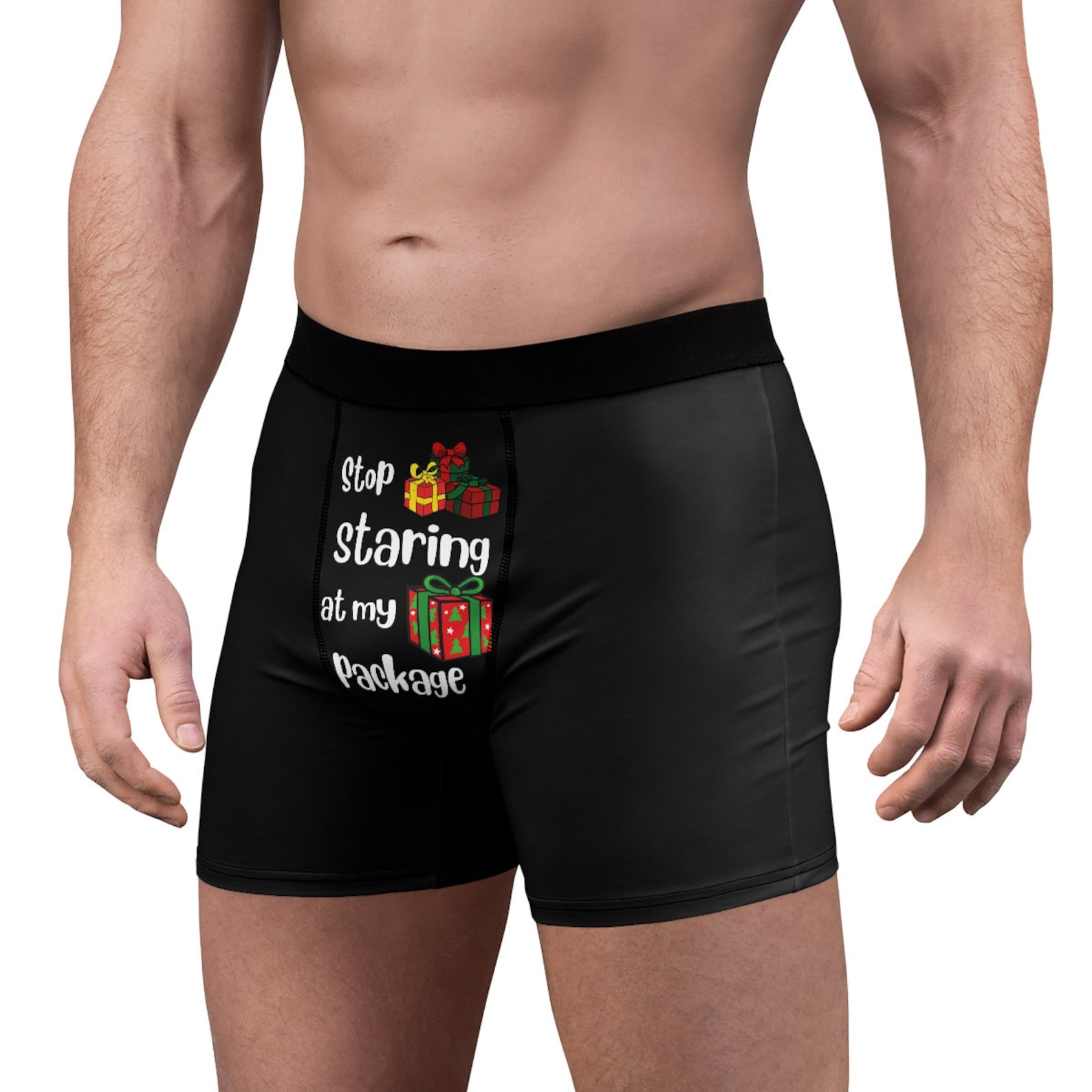 Men's Christmas Underwear, Christmas Funny Men's Boxers,men's Christmas ...