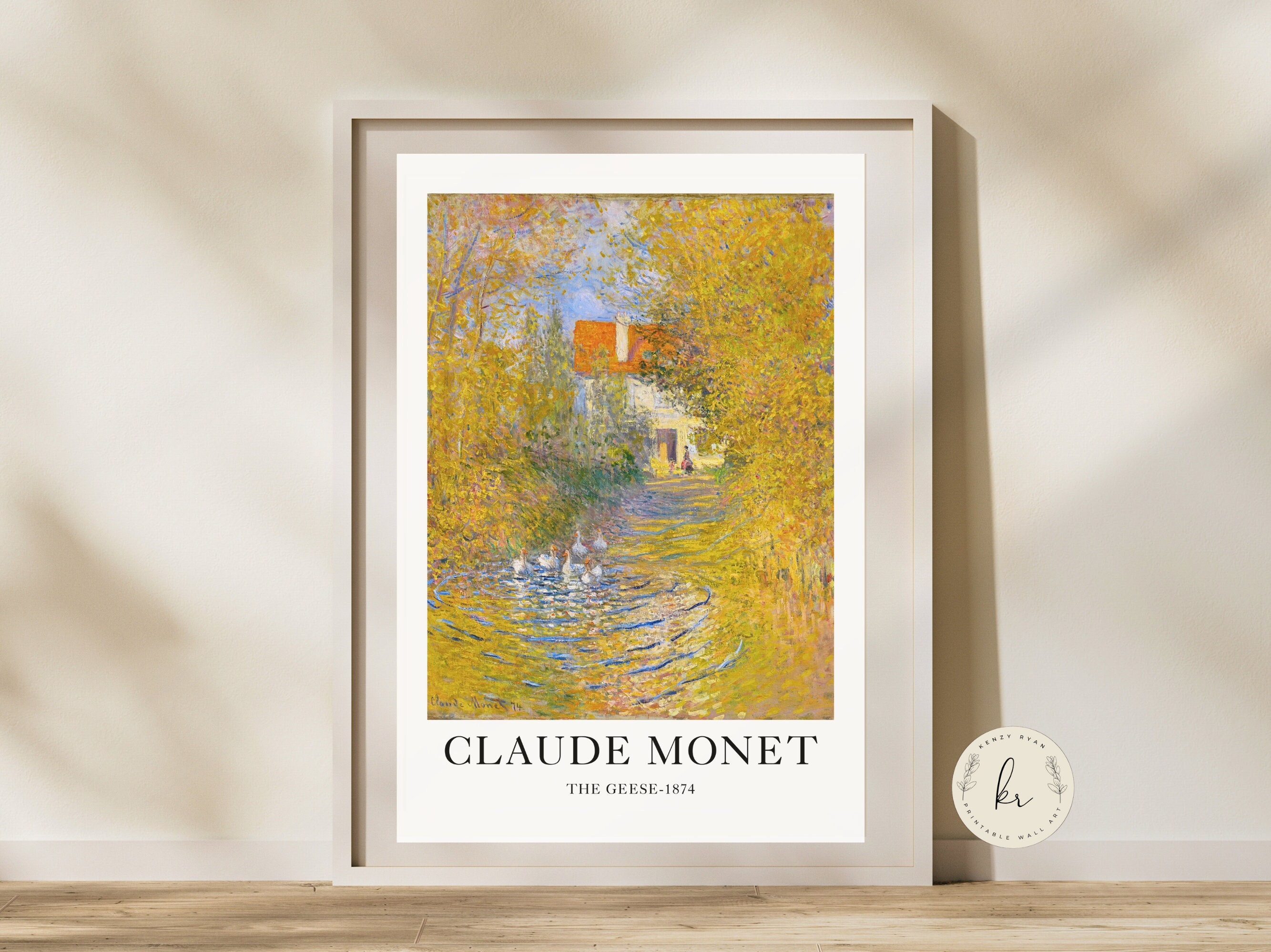 Claude Monet Famous Painting-the Geese 1874, Printable Art,instant ...
