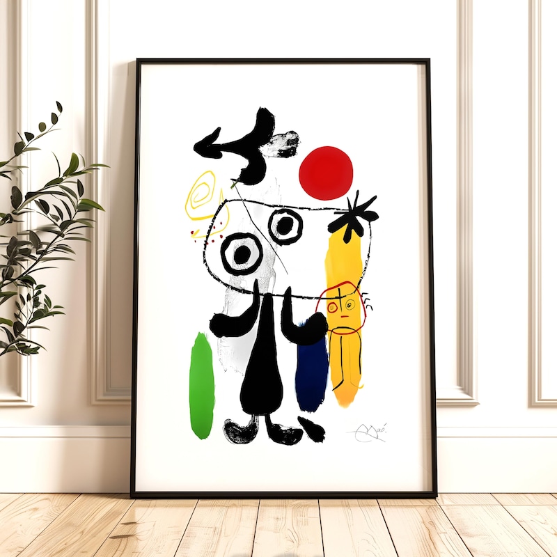 Joan Miro Art Print Large - Etsy