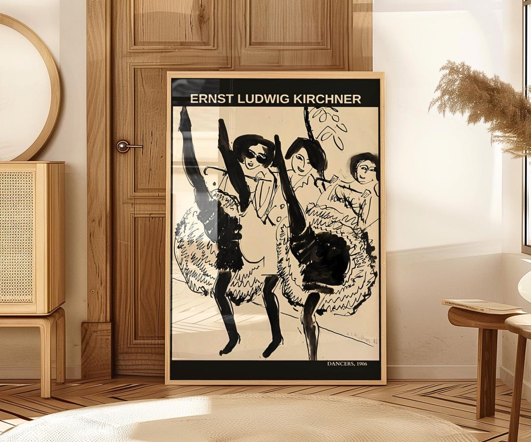 Ernst Ludwig Kirchner Poster: Vintage Cabaret Dancer Print (digital ...