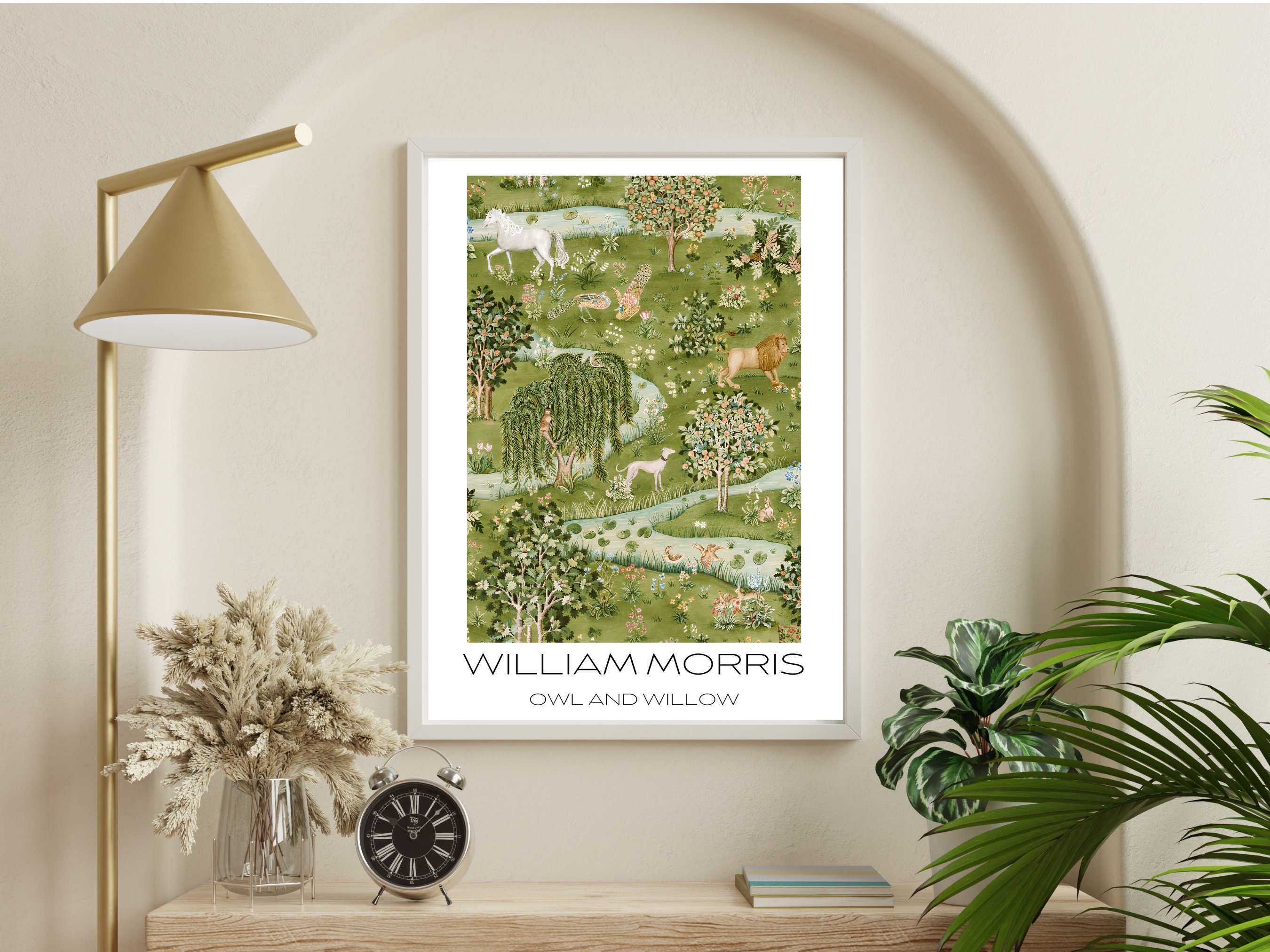 William Morris Owl and Willow Exhibition Poster Green - Etsy