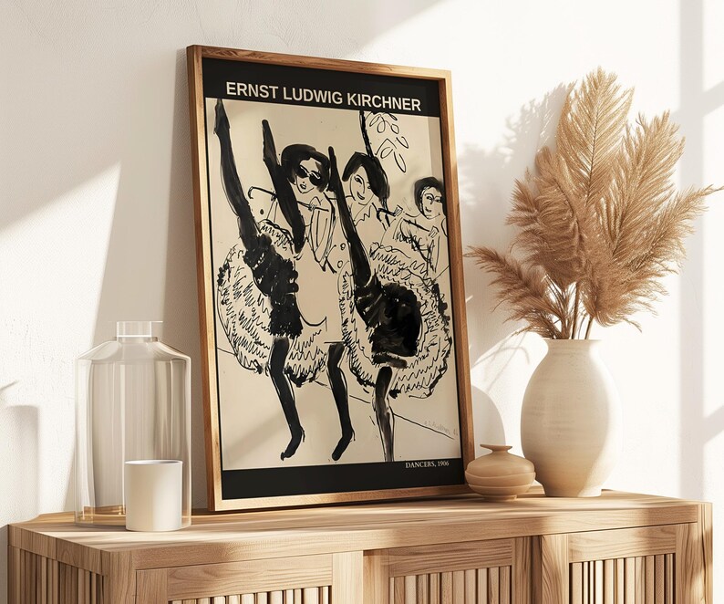 Ernst Ludwig Kirchner Poster: Vintage Cabaret Dancer Print (digital ...