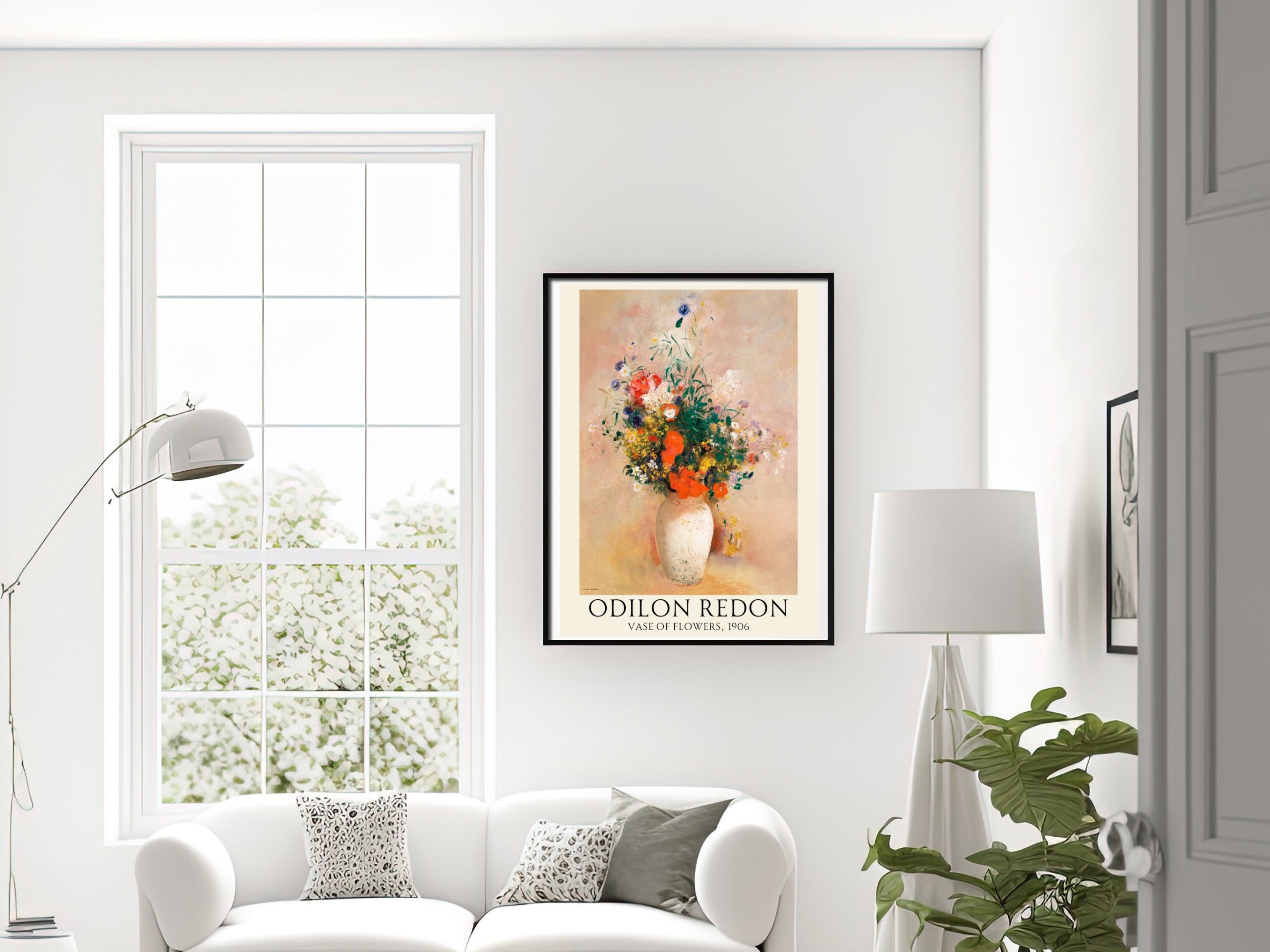 Odilon Redon Art Prints Set of 2, Flower Print, Odilon Redon Poster ...