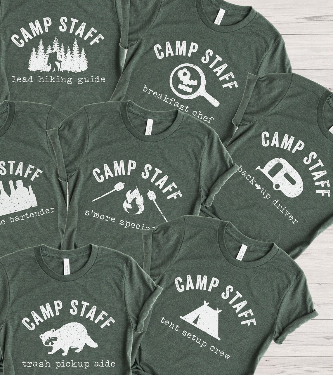Matching Camp Staff Shirts Retro Style Summer Camp TShirts | Etsy