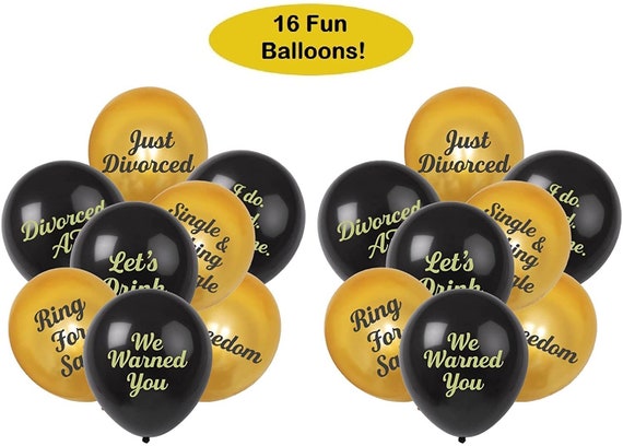 Brosash Divorced Party Balloons Funny Divorce Party - Etsy