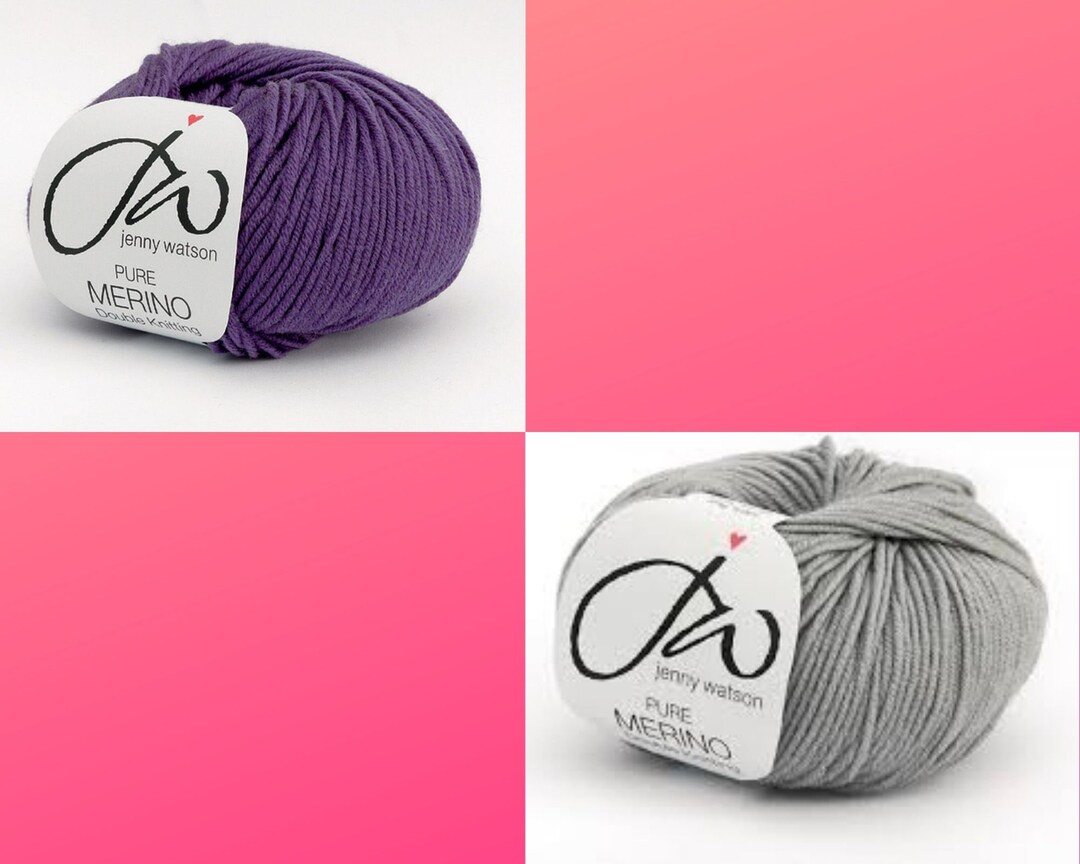 Jenny Watson Pure Merino DK Yarn, Double Knitting Yarn Double Knit Wool ...