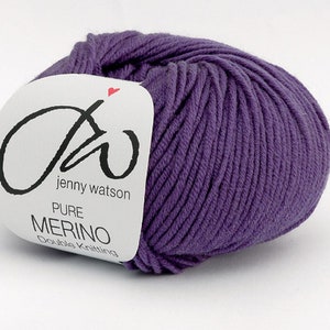 Jenny Watson Pure Merino DK Yarn, Double Knitting Yarn Double Knit Wool ...