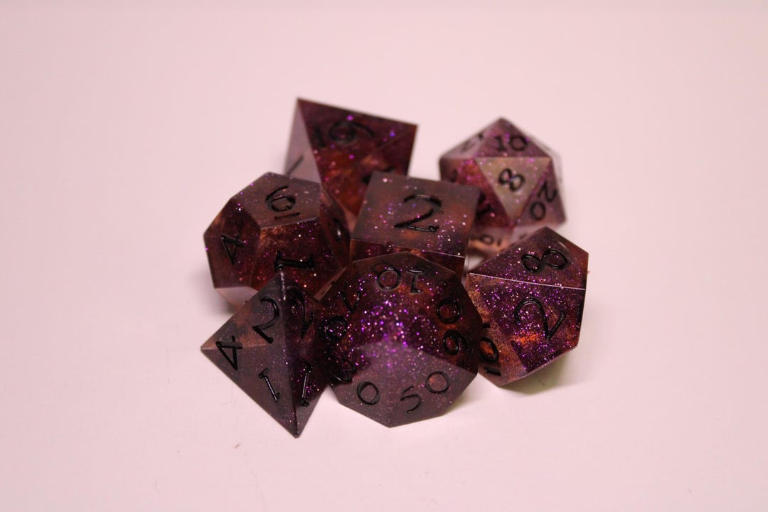 The Wicked Witch - Set of 7 - Handmade Resin Dice - Etsy