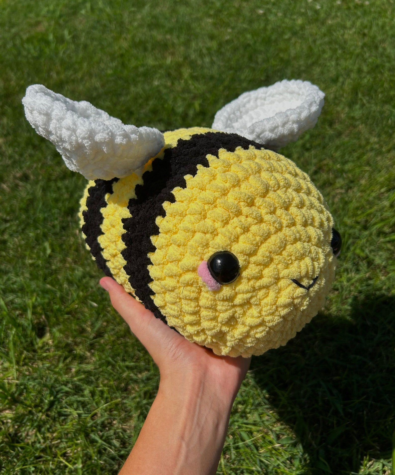 11" Adorable Crochet Large Bee - Etsy