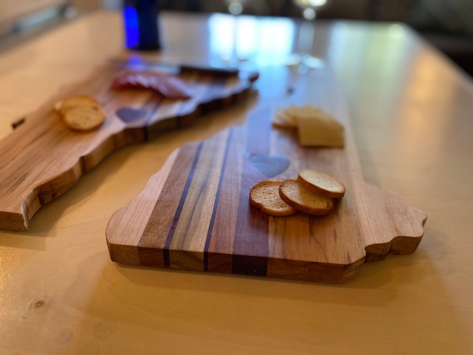 Vermont and New Hampshire Nesting Cutting Boards Charcuterie - Etsy Sweden