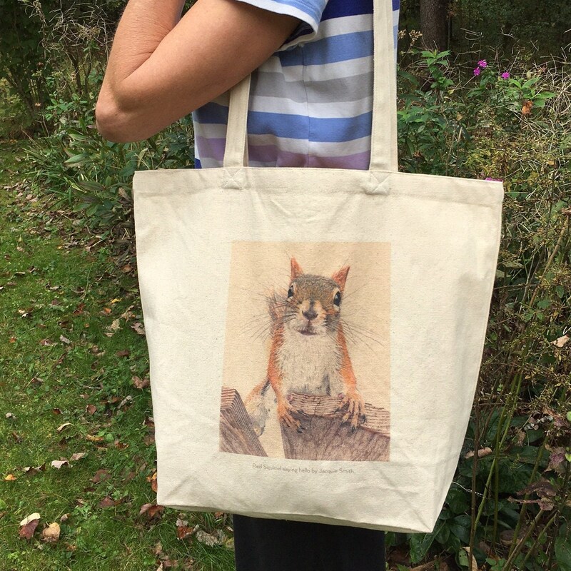 Squirrel Tote Bag - Etsy