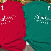 Personalized Family Christmas Shirt: Santa Hat Matching Tees - Etsy