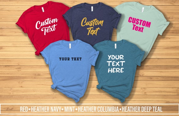Personalized T-shirt Custom T-shirts Custom Shirt - Etsy
