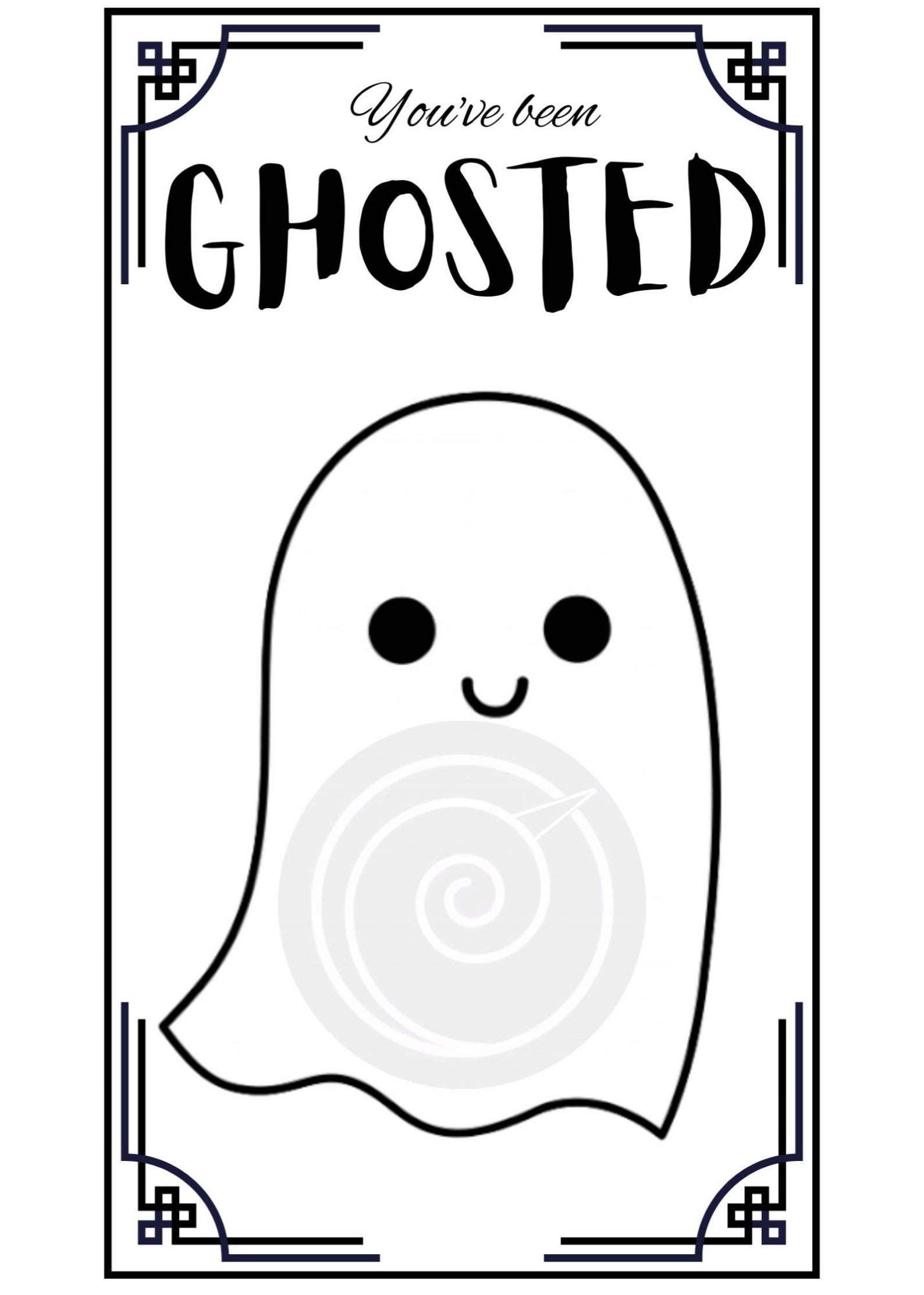 You've Been Ghosted Printable Set |halloween Trick | Digital Download ...