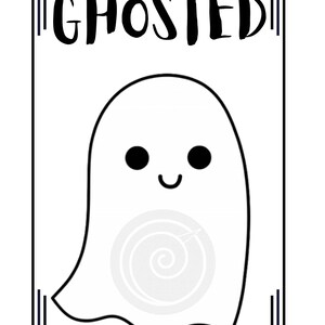 You've Been Ghosted Printable Set |halloween Trick | Digital Download ...