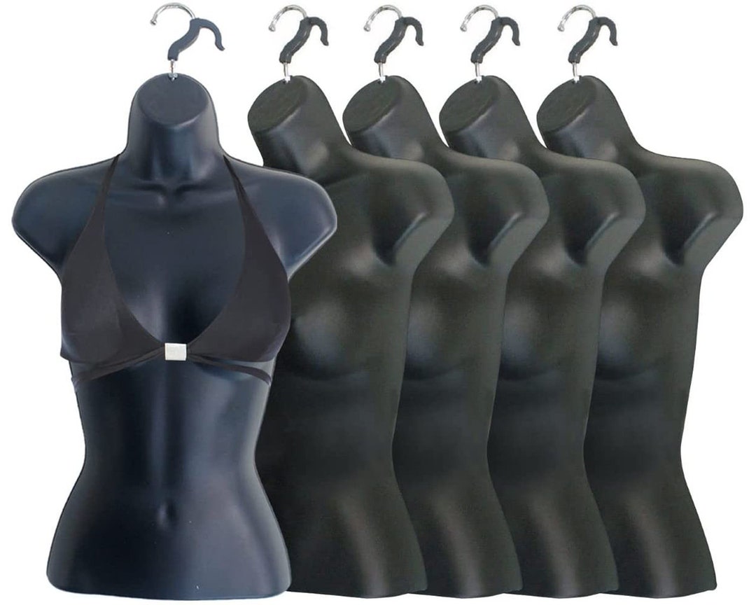 5 Pack Female Mannequin Torso Waist Long Hollow Back Body Torso Dress ...