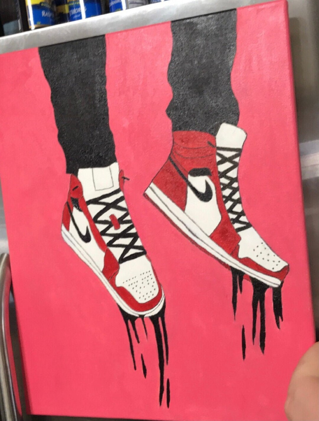 Nike Jordan 1 Painting - Etsy