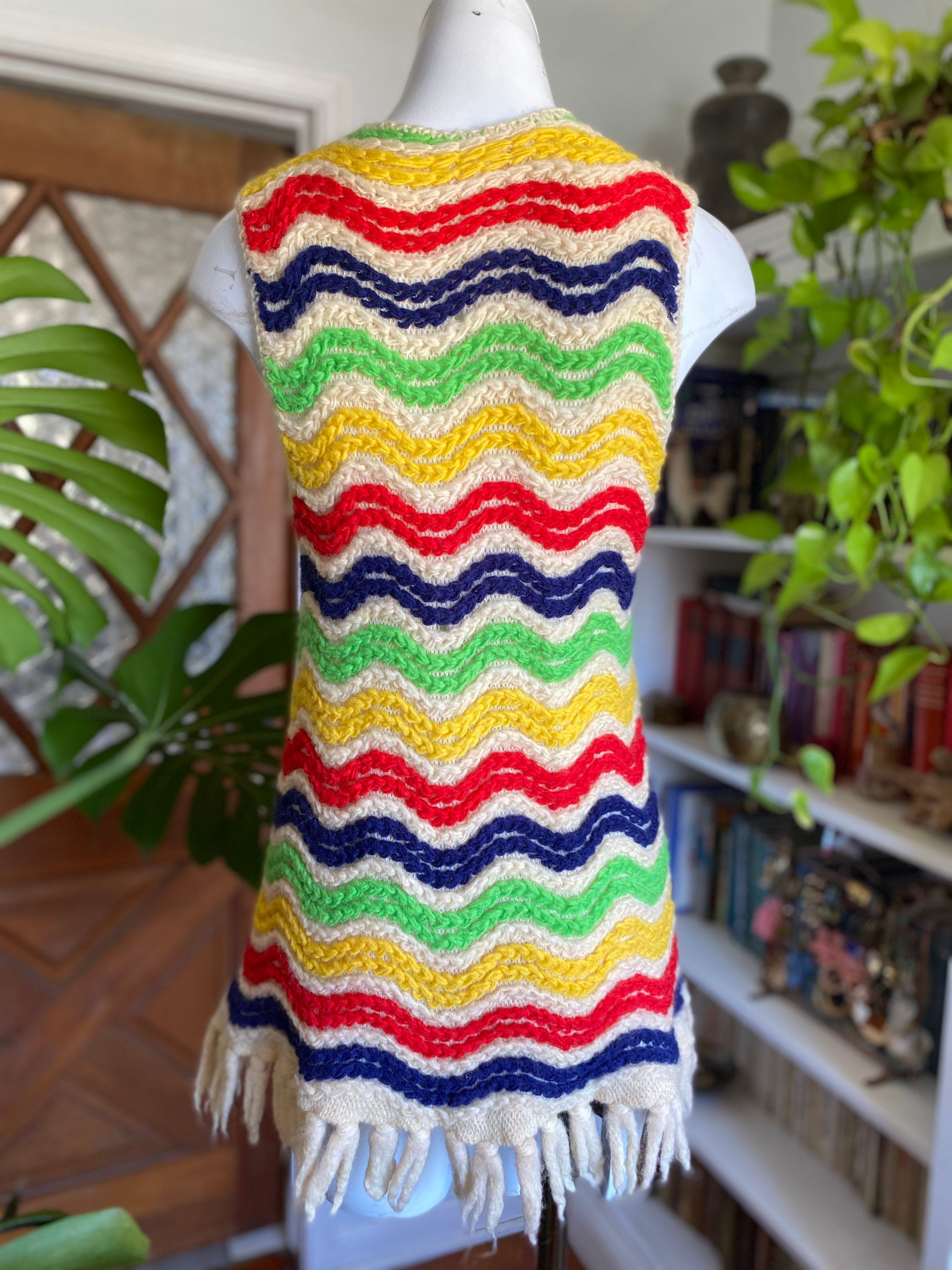 Vintage 1970s Knit Vest by Jack Winter - Etsy