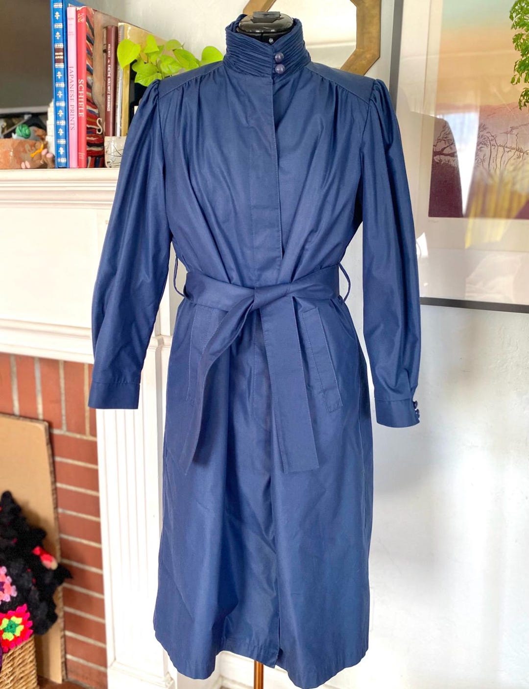 Vintage 80s Navy Trench by London Fog - Etsy
